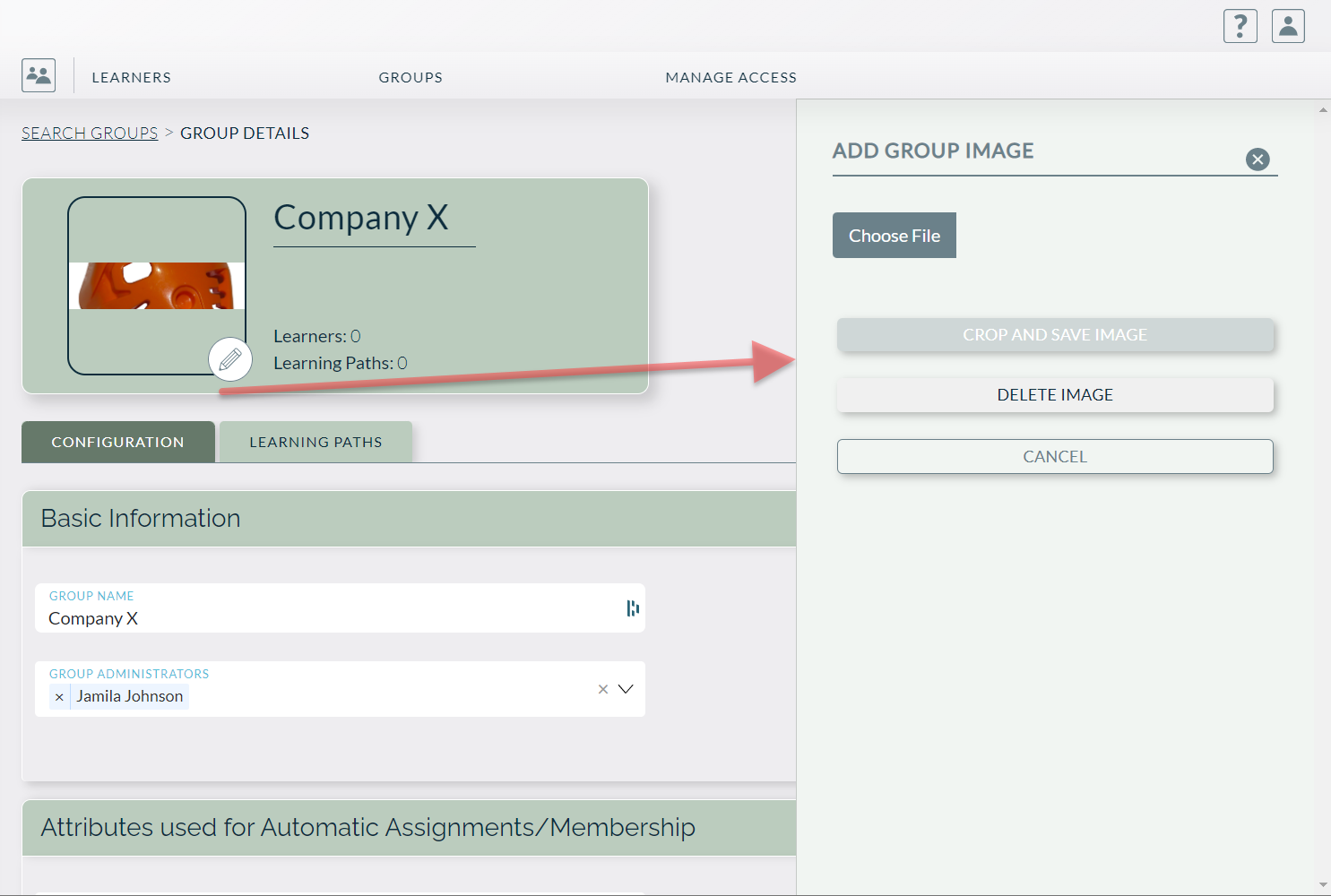 Managing Learner Groups and Assigning Learning Paths to Groups