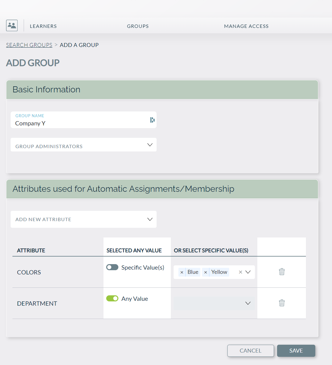 Managing Learner Groups and Assigning Learning Paths to Groups