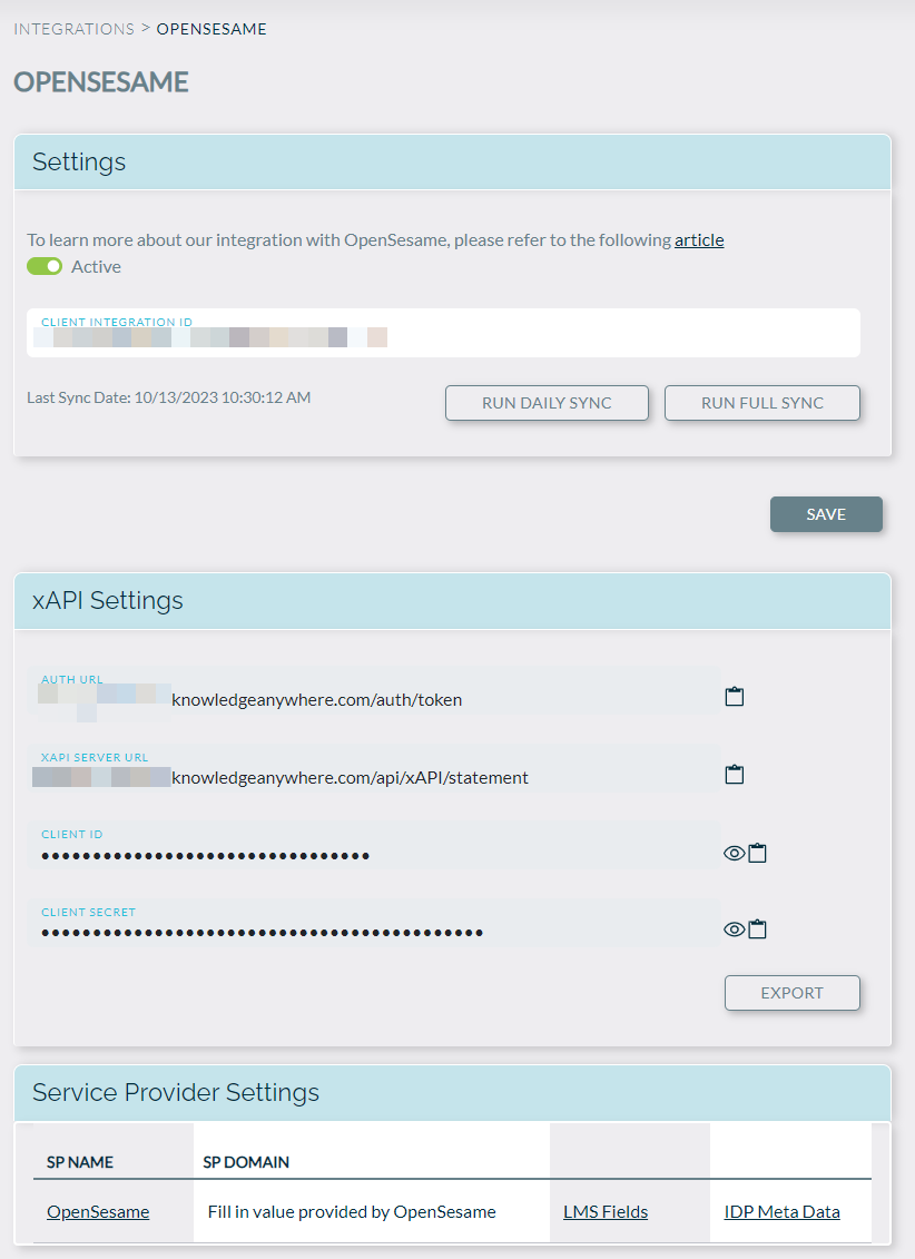 OpenSesame Integration with Knowledge Anywhere