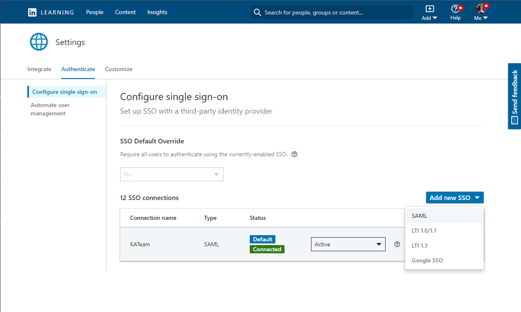 (P) How to Configure SAML 2.0 Identity Provider for LinkedIn Learning