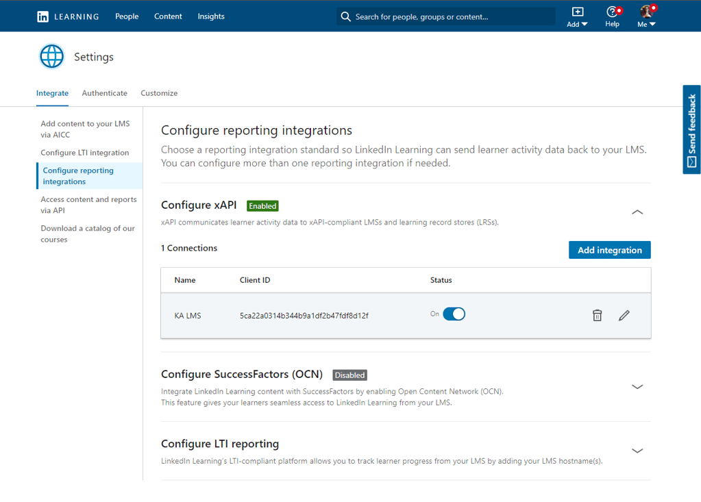 (P) How to Configure xAPI Integration with LinkedIn Learning