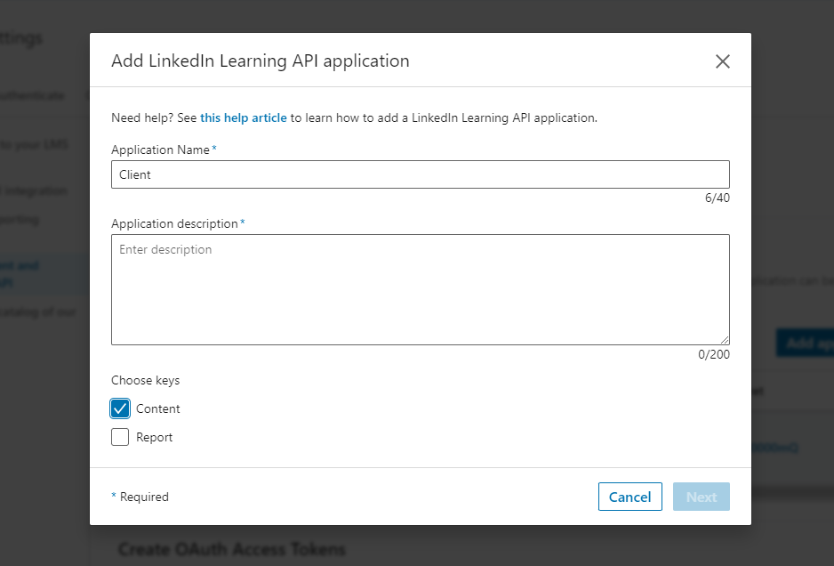 LinkedIn Learning Integration with Knowledge Anywhere