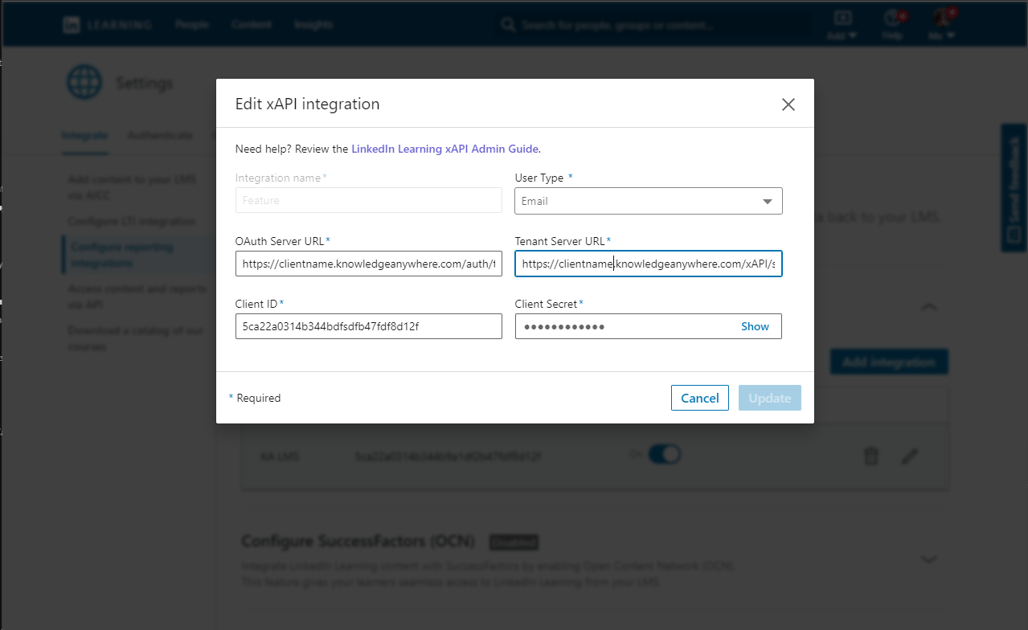 (P) How to Configure xAPI Integration with LinkedIn Learning