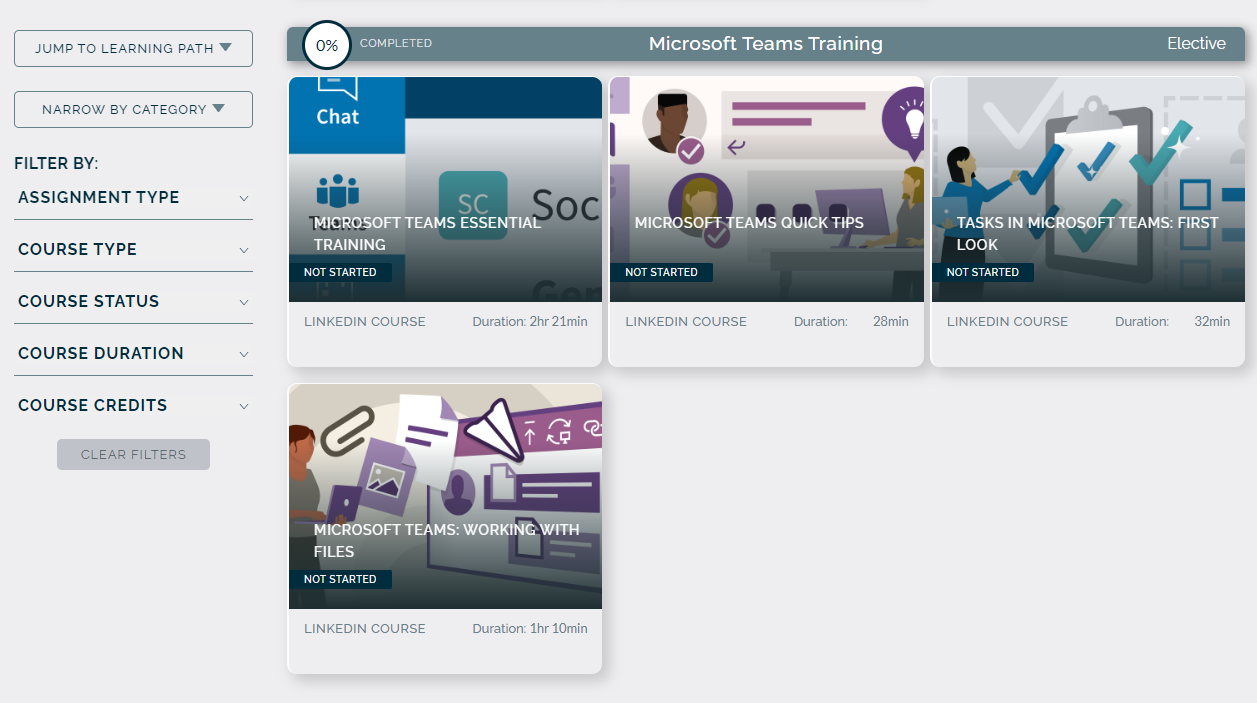 LinkedIn Learning Integration with Knowledge Anywhere