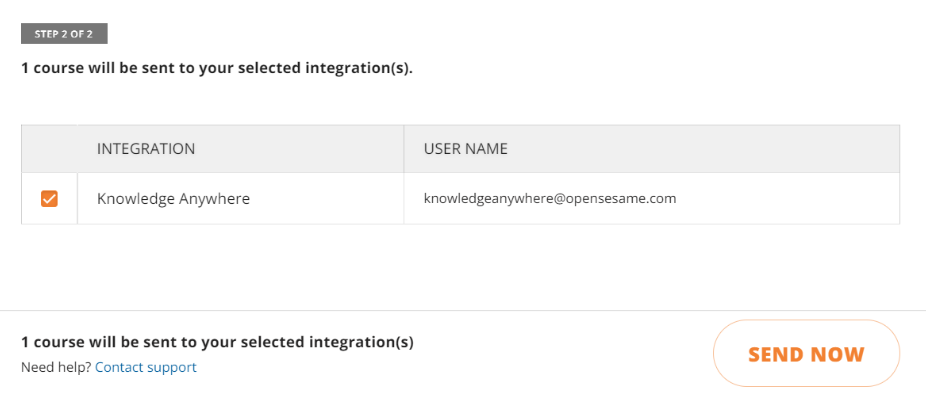 OpenSesame Integration with Knowledge Anywhere