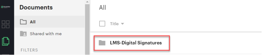 How to setup a Digital Signature Document